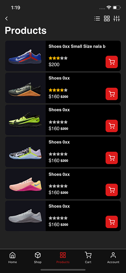 React Native Store Ui Template By Theoremui Codecanyon